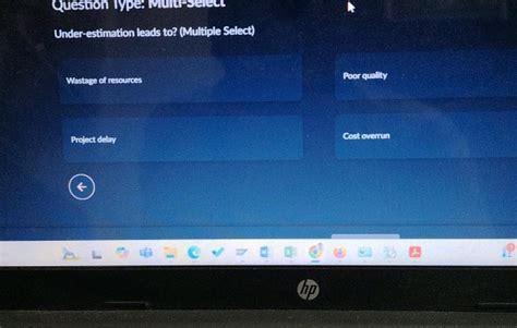 Under Estimation Leads To Multiple Select Studyx