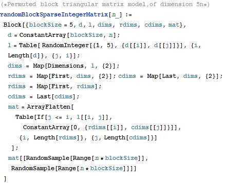 Fast Solutions Of Exact Sparse Linear Equations New In Mathematica