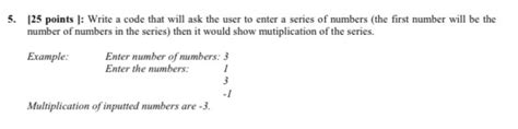 solved 5 25 points 1 write a code that will ask the user