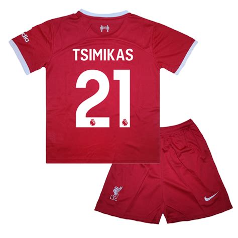 Купить детская футбольная форма tsimikas 21 ливерпуль 2023-2024 nike ...