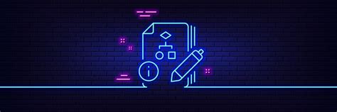 Technical Algorithm Line Icon Project Royalty Free Vector