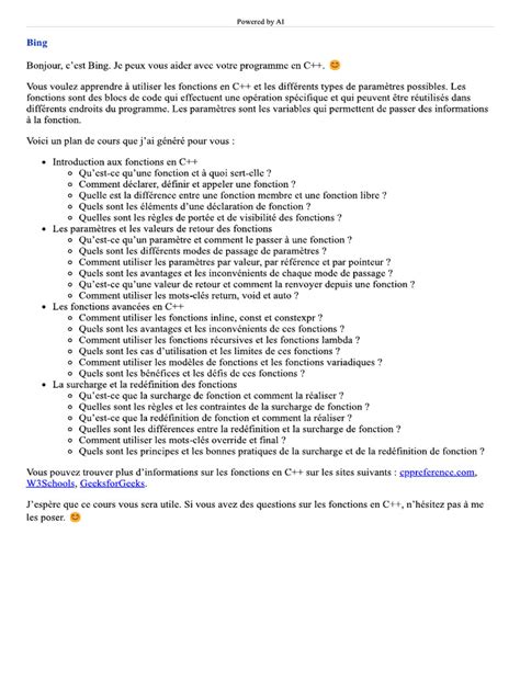 Fonction C Pdf