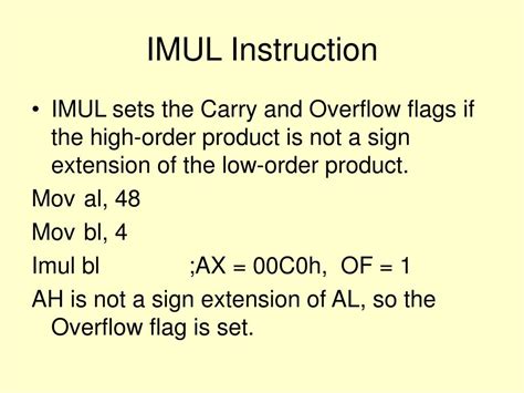 Ppt Mul Instruction Unsigned Multiply Powerpoint Presentation Free Download Id 3217142