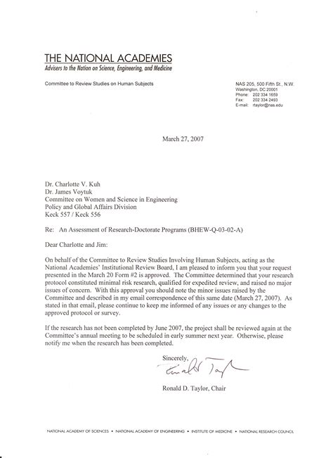 Irb Approval Statement Example