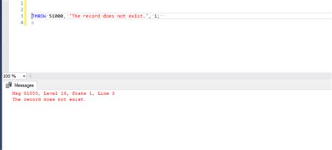 Sql Throw Exception Alternative To Raiserror And Differences Jan