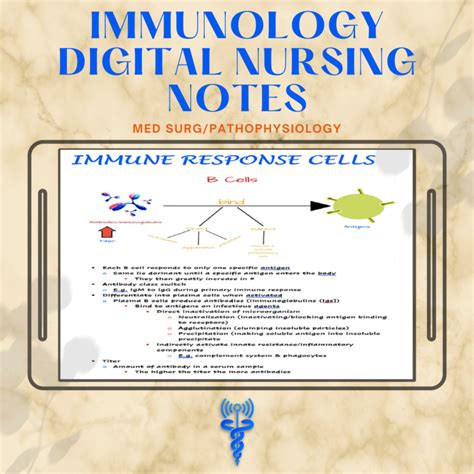 Immunology Nursing Notes Scholarly Nurse