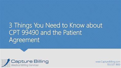 3 Things You Need To Know About Cpt 99490 And The Patient Agreement