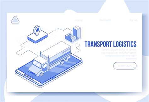 Conjunto de concepto de diseño isométrico digital de solución logística