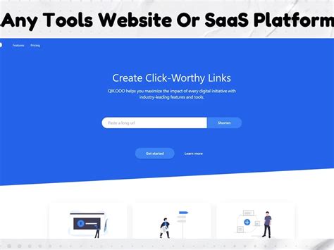 bio links url shortener qr code or saas pdf tools website upwork