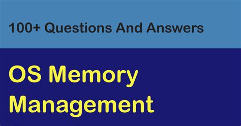What Is The Role Of A Memory Management Technique In Memory Management