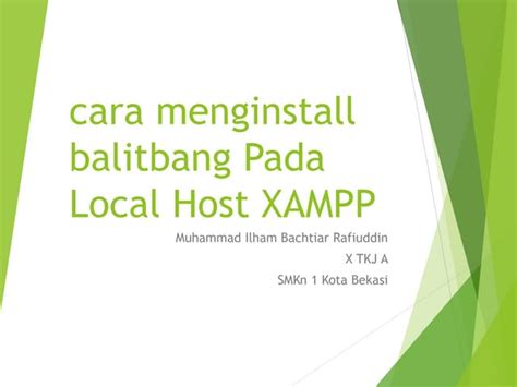 Tutorial Meng Install Cms Balitbang Ppt