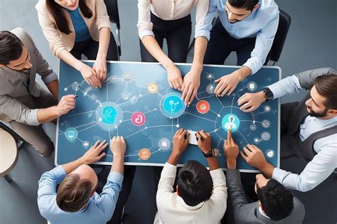 Social Integration Of Working Team Premium Ai Generated Image