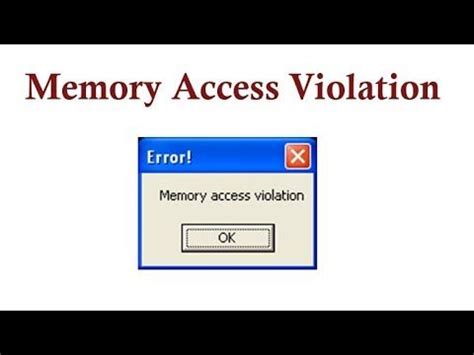 How To Fix Scp Containment Breach Memory Access Violation Matchkja