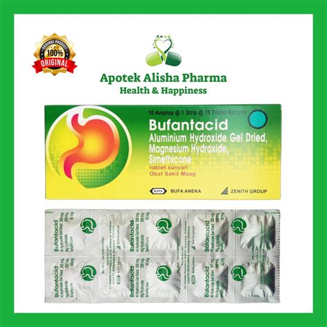 Jual Bufantacid Tablet Kunyah Strip Box Bufantasid Antasida Obat
