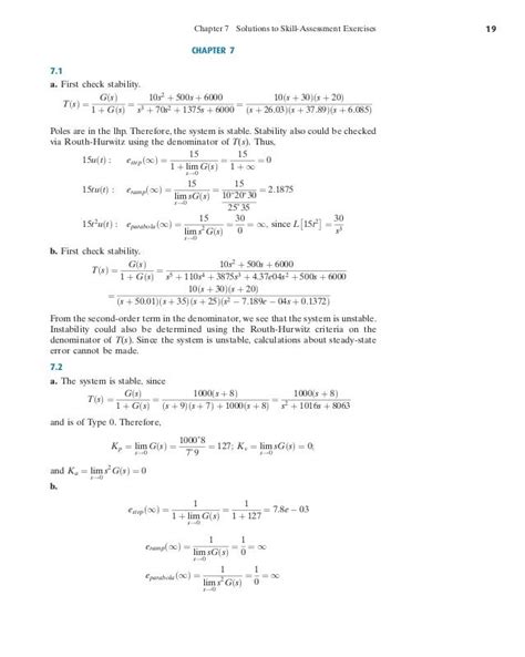 Ve Programming Control Starter Kit: Control Systems Engineering 7th Edition Solutions