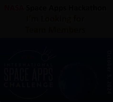 Zulfiqar Ali Mir Phd On Linkedin Nasa Spaceapps Hackathon