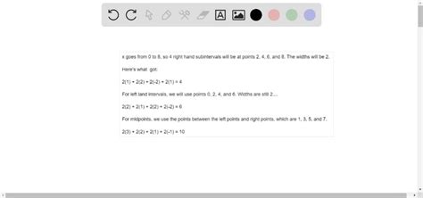 The Graph Of A Function F Is Given Estimate ∫08 Fx D X Using Four Subintervals With A