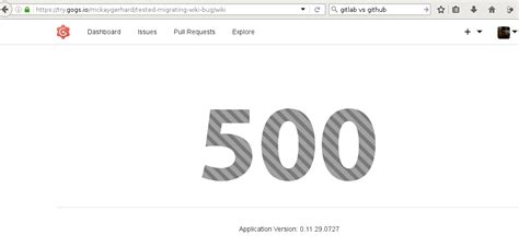 Gogs Bug Internal Wiki Does Not Show Got Error Issue Martchus PKGBUILDs GitHub