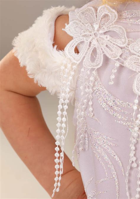 Girls Deluxe Swan Costume Dress