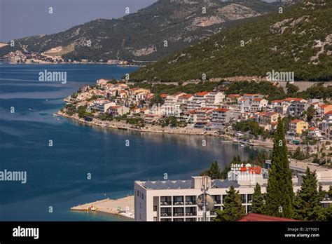 Neum Bosnia And Herzogovina Europe View Of Coastal Neum A Town In