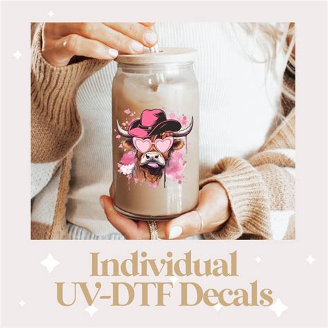 Individual Uv Dtf Decals Wow Craft Blanks And Wraps