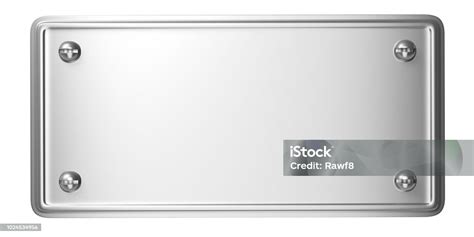 흰색 바탕에 절연 볼트와 금속 강철 플레이트 3 차원 일러스트 레이 션 장례 명판에 대한 스톡 사진 및 기타 이미지 장례 명판 3차원 형태 금속 Istock