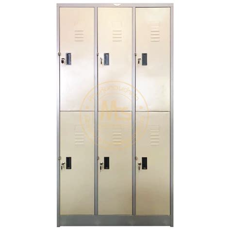 ตู้ล็อคเกอร์เหล็ก 6 ช่อง Elegant รุ่น Lk 06sm Mitsiamfurniture