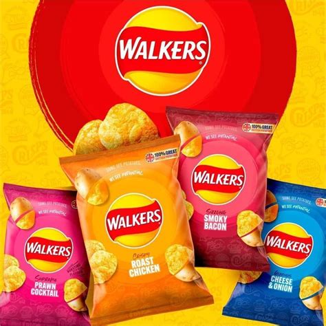 Walkers Meaty Variety Crisps 25g Bags Multipack Of Walkers Meaty