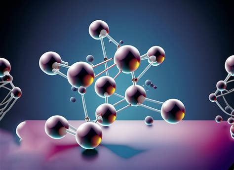 Premium Ai Image 3d Molecules Structure