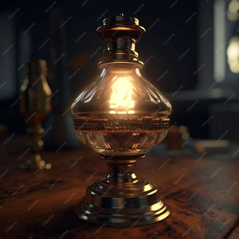 premium ai image night oil lamp with flame and simpler generative ai