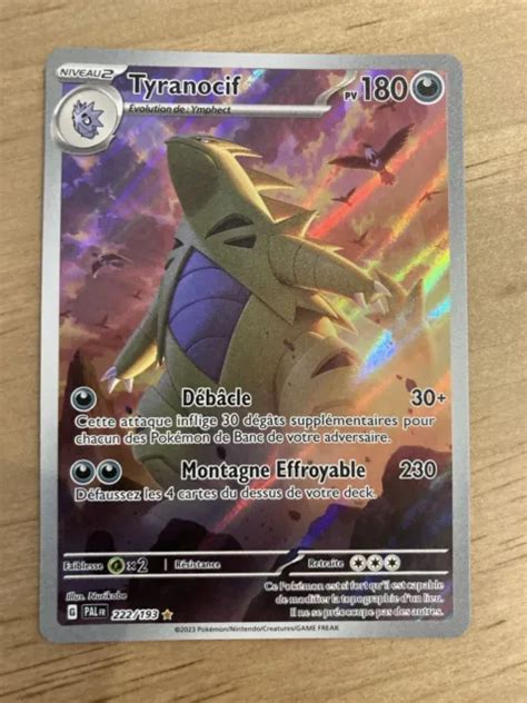 CARTE POKEMON Tyranocif 222 193 Evolution à Paldea FR NEUF