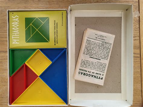 Pythagoras Puzzle Game England 1972 Etsy