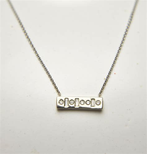 Binary Code Pendant Necklace Etsy