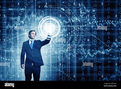 Interface Numbers Programming Hightech Interfaces Number Stock Photo Alamy