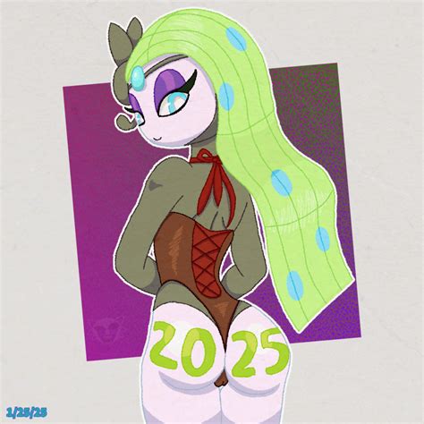 Rule 34 2025 Artist Name Ass Back Bare Shoulders Blue Eyes Closed Mouth Colored Skin Corset