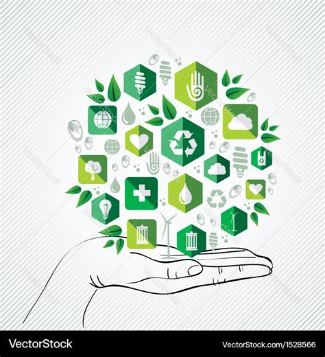 Conservation Hand Concept Royalty Free Vector Image