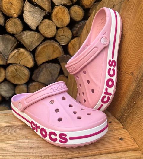 Жіночі крокси сабо Crocs Bayaband Clog рожеві — ціна 1545 грн у каталозі Сабо Купити жіночі речі