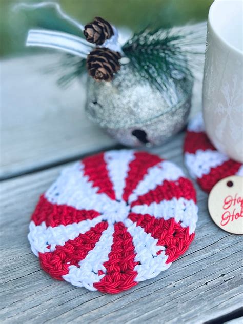 New Peppermint Candy Coaster Pattern