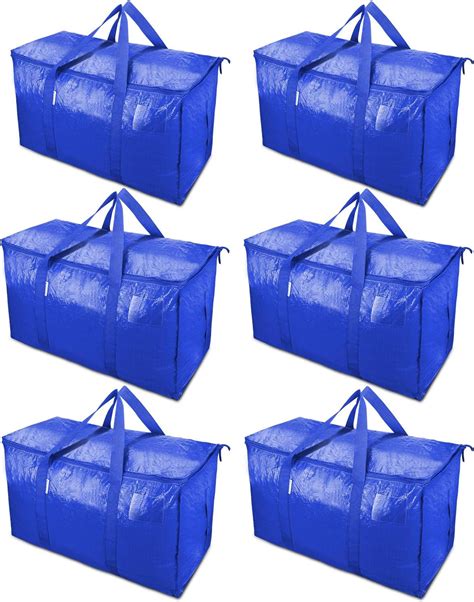 Ikea Frakta Storage Bag Blue Set Of 3 Home And Kitchen