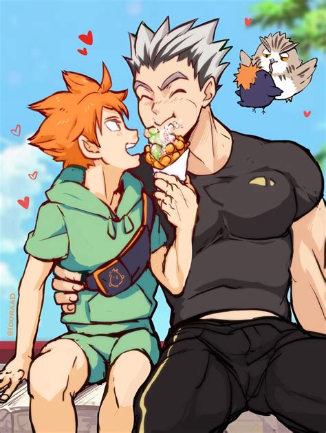 Hinata Shouyou And Bokuto Koutarou Haikyuu Drawn By Idoraad Danbooru