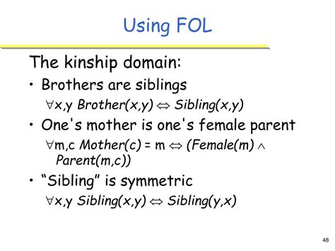 Ppt Propositional Logic First Order Logic Based On Russell And Norvig