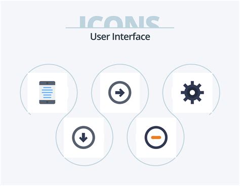 User Interface Flat Icon Pack Icon Design Gear User Interface Interface User Arrow