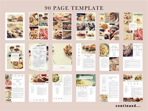 Cookbook Template Personalized Recipe Book Template Recipe Template