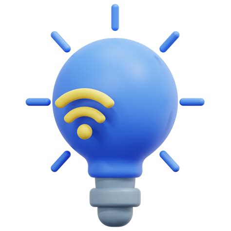 Smart Light 3d Render Icon Illustration 11652962 PNG