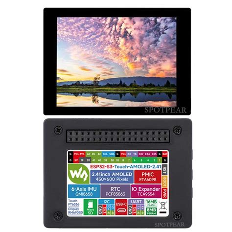 Esp32 S3 Development Board 2 41 Inch Amoled Display 600x450 Touchscreen