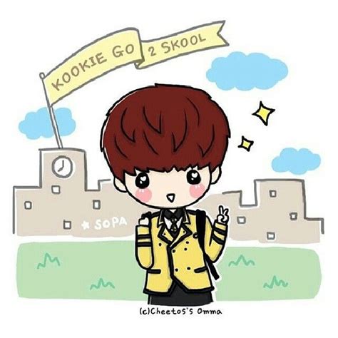 Chibi Jung Kook Chibi Bts Jungkook Kawaii Fanart Stuff Jimin Cartoon Chibis Kpop Fan Anime