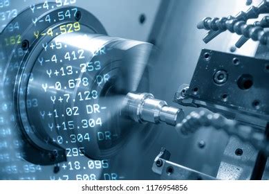 Abstract Scene Cnc Lathe Machine Turning Stock Photo Shutterstock