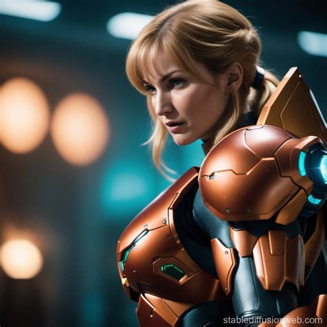 Samus Aran Vs Ridley Battle Stable Diffusion Online