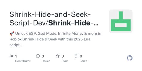 Github Shrink Hide And Seek Script Devshrink Hide And Seek 🚀 Unlock Esp God Mode Infinite