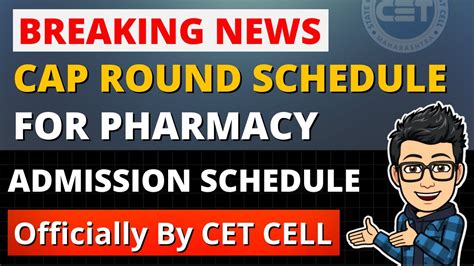 Pharmacy Cap Round Schedule Officially Declared Admission Schedule